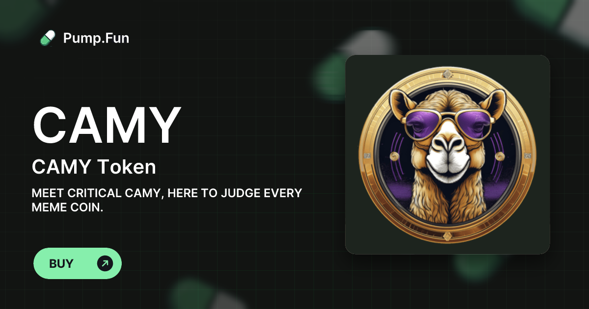 CAMY Token (CAMY) - Pump