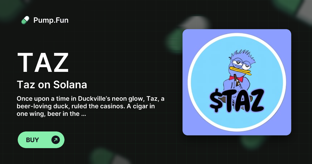 Taz on Solana (TAZ) - Pump