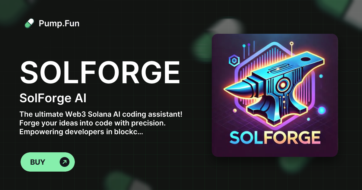 SolForge AI (SOLFORGE) - Pump