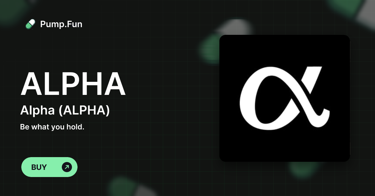Alpha (ALPHA) (ALPHA) - Pump