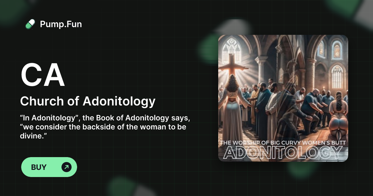 Church of Adonitology (CA) - Pump
