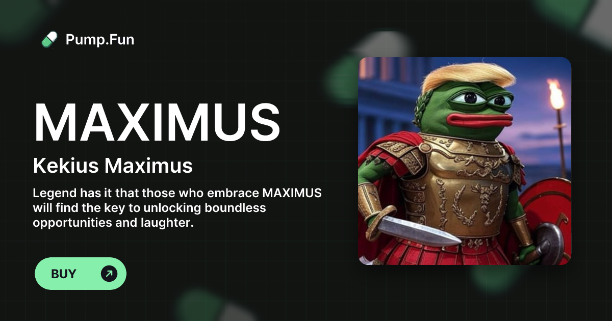 Kekius Maximus (MAXIMUS) - Pump