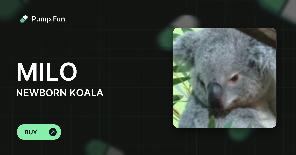 NEWBORN KOALA (MILO) - Pump