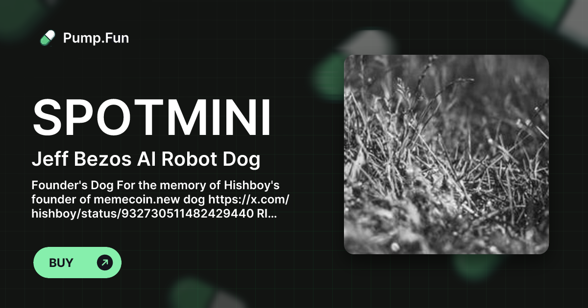 Jeff Bezos AI Robot Dog (SPOTMINI) - Pump