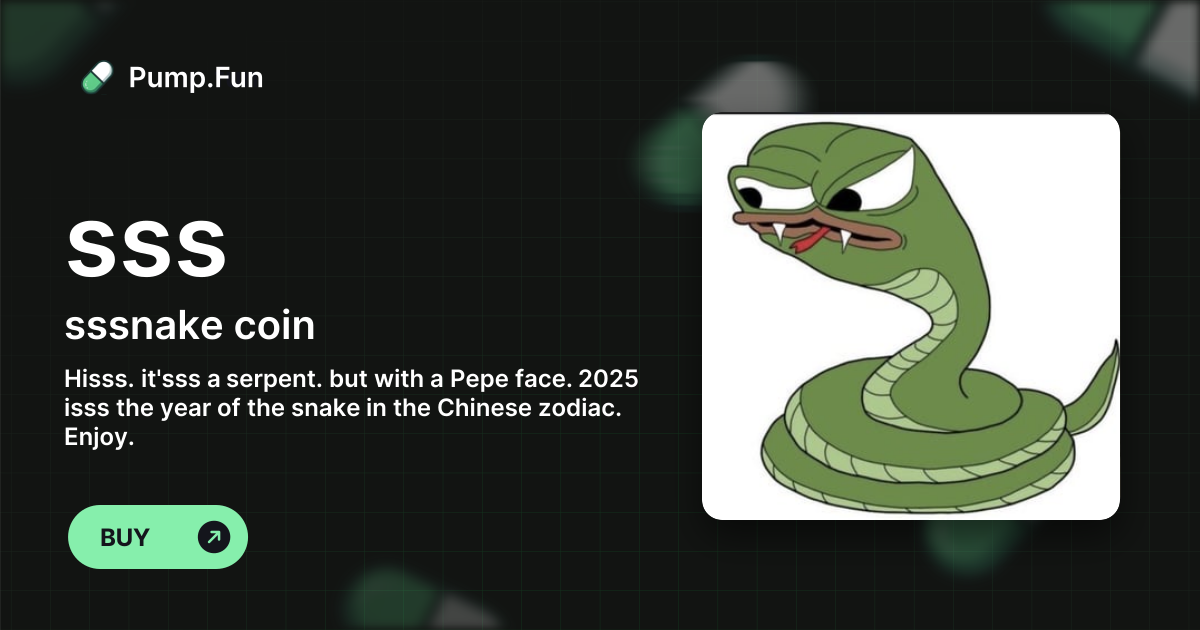 sssnake coin (sss) - Pump