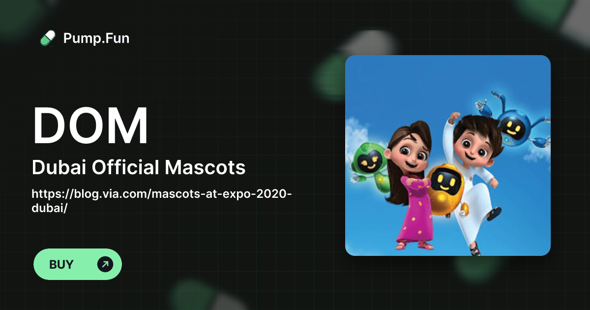 Dubai Official Mascots (DOM) - Pump