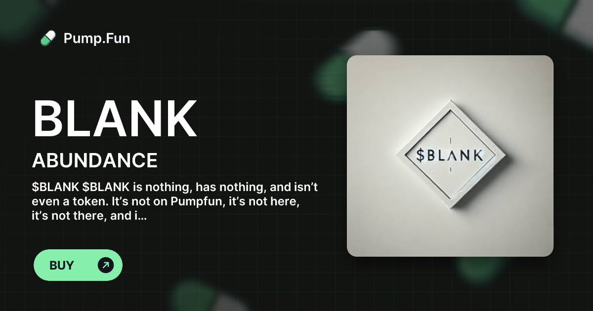 ABUNDANCE (BLANK) - Pump