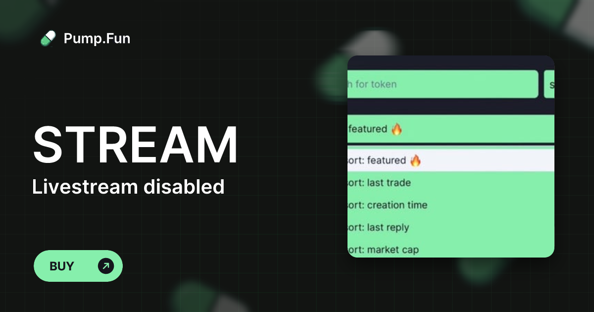 Livestream disabled (STREAM) - Pump