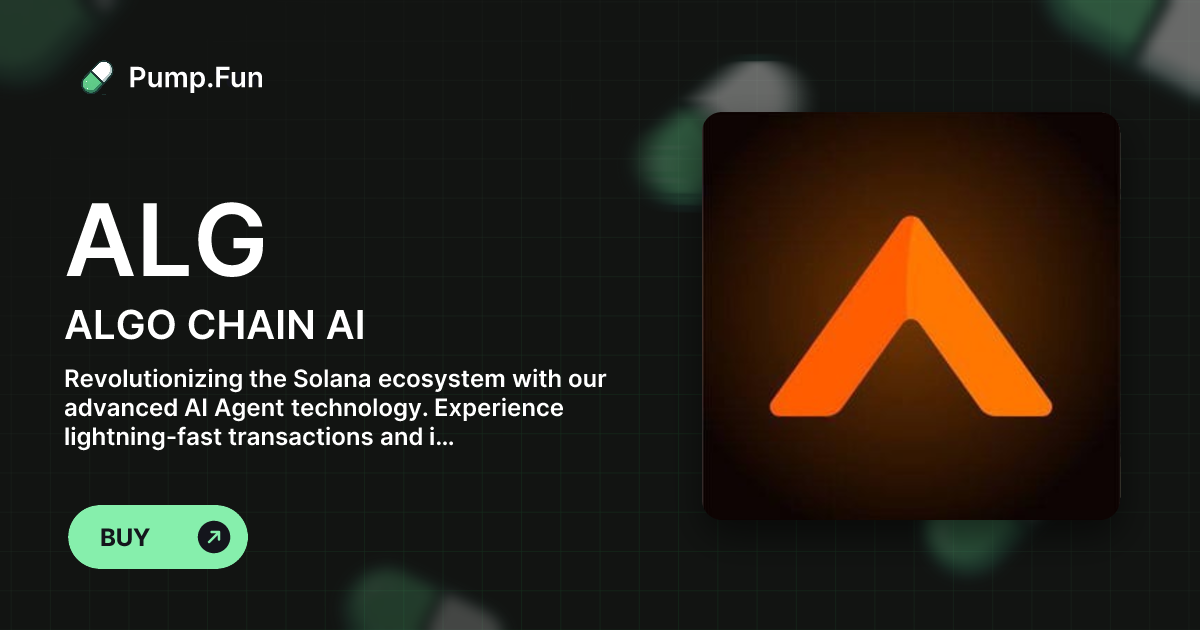 ALGO CHAIN AI (ALG) - Pump