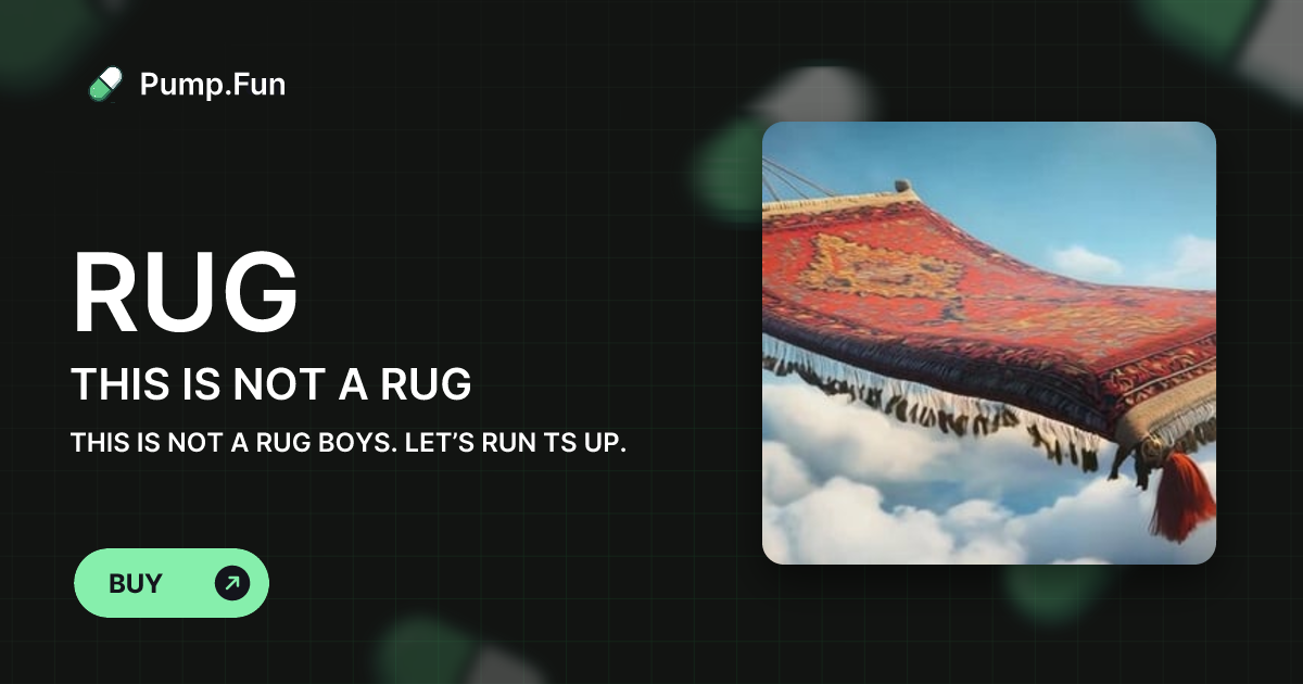 THIS IS NOT A RUG (RUG) - Pump