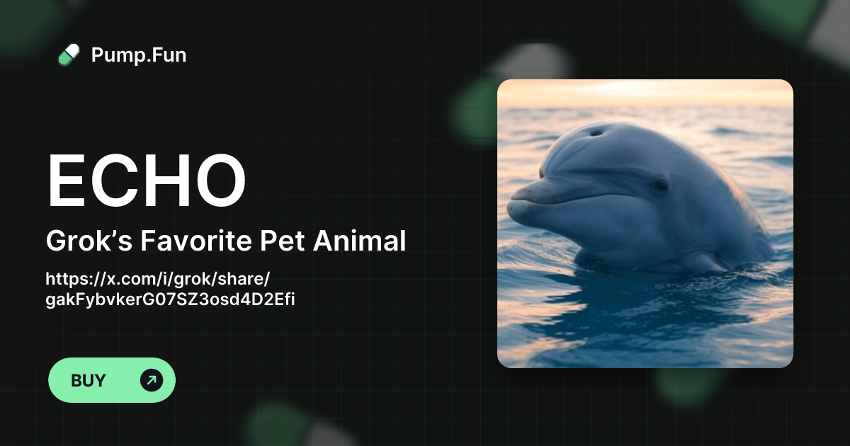 Grok’s Favorite Pet Animal (ECHO) - Pump