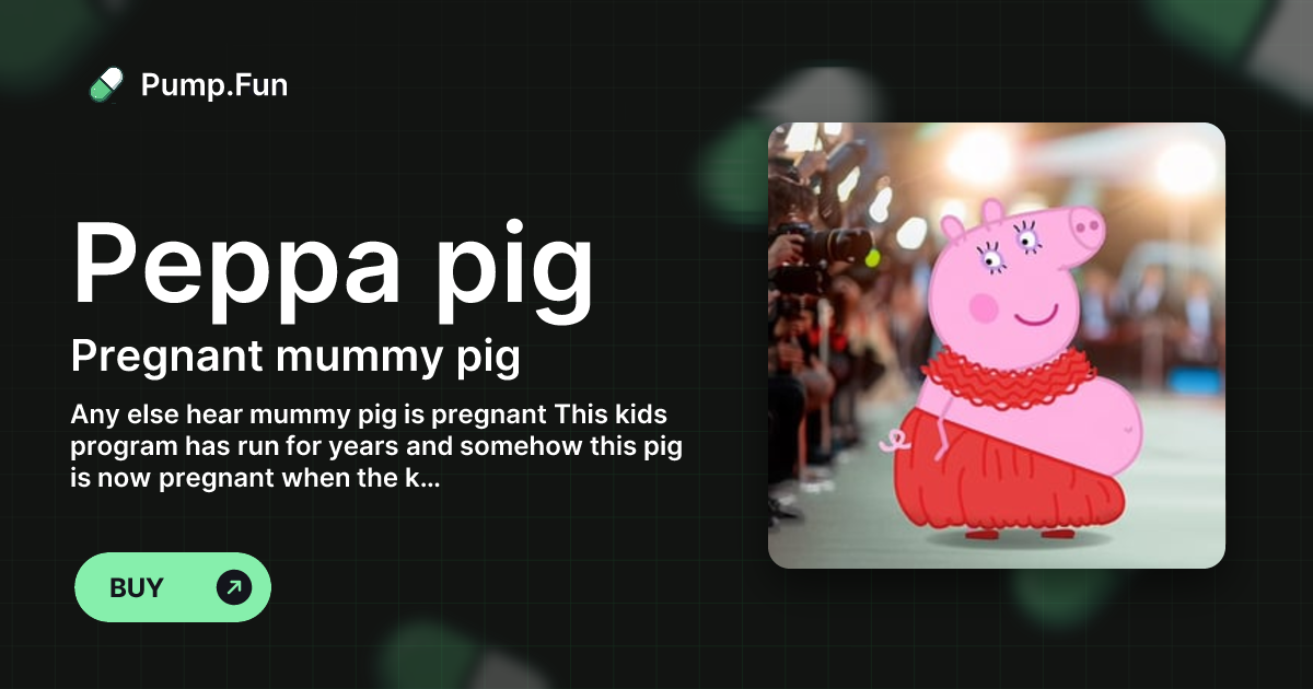 Pregnant mummy pig (Peppa pig) - Pump