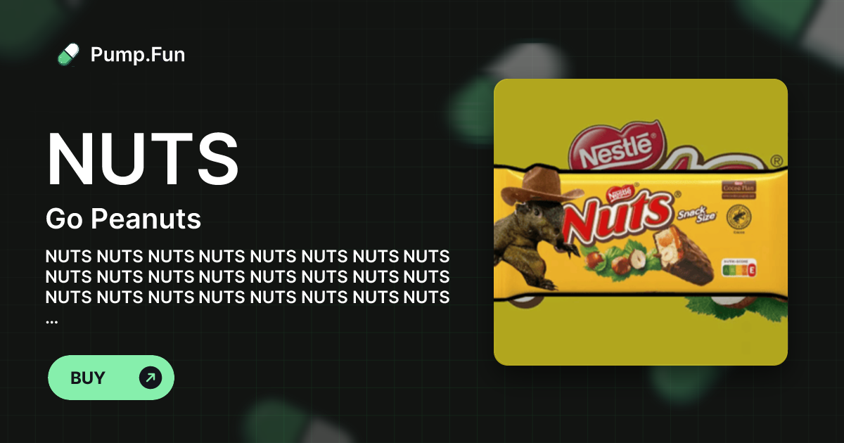 Go Peanuts (NUTS) - Pump