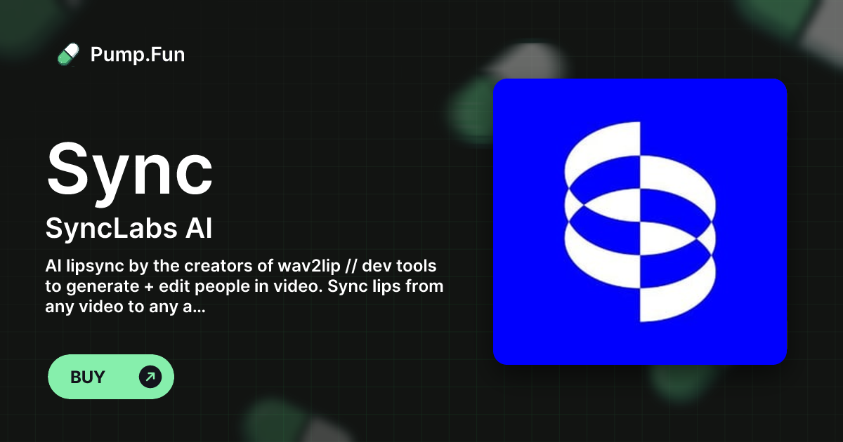 SyncLabs AI (Sync) - Pump