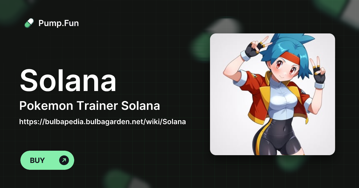 Pokemon Trainer Solana (Solana) - Pump