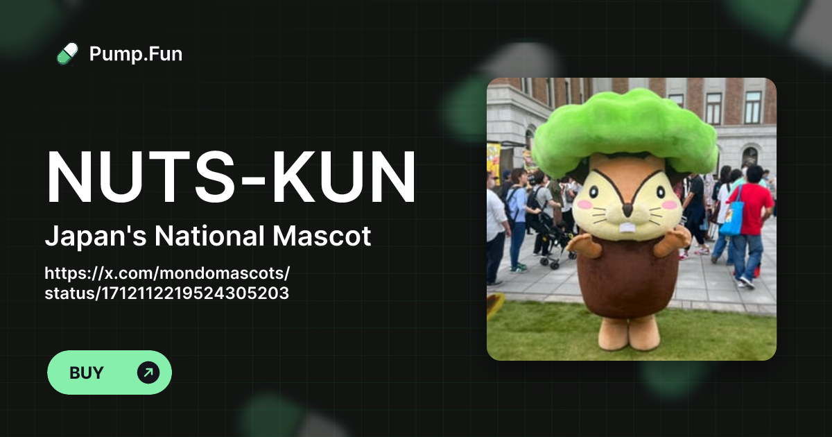 Japan's National Mascot (NUTS-KUN) - Pump