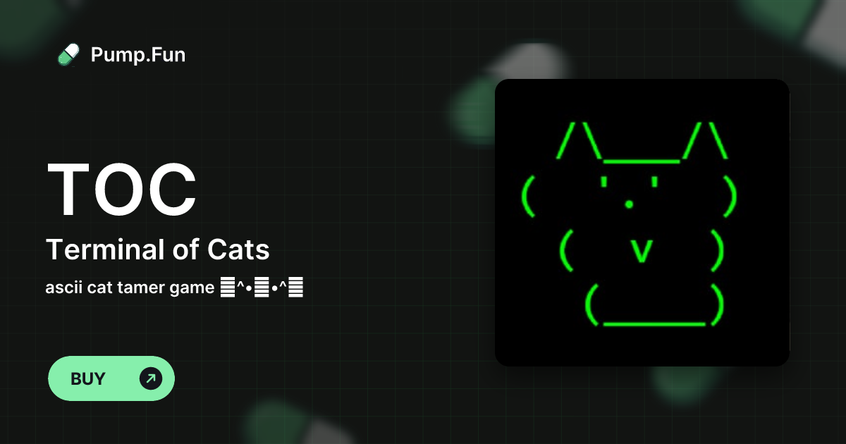 Terminal of Cats (TOC) - Pump