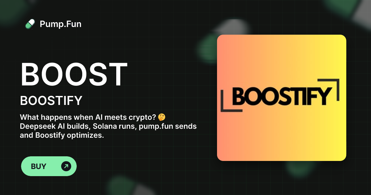 BOOSTIFY (BOOST) - Pump