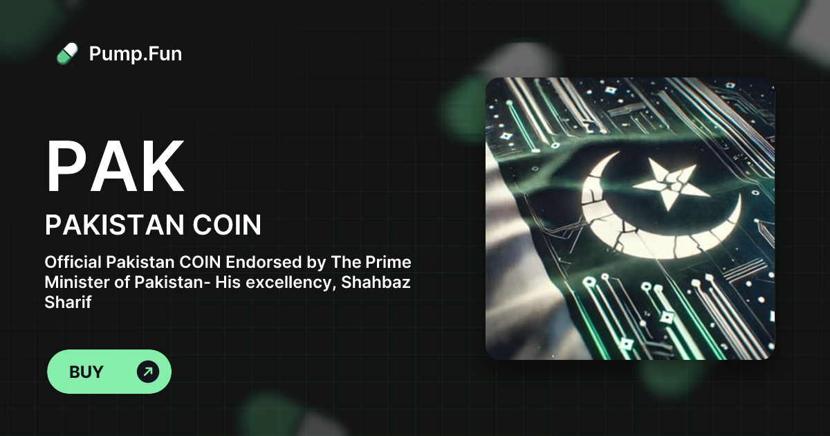 PAKISTAN COIN (PAK) - Pump