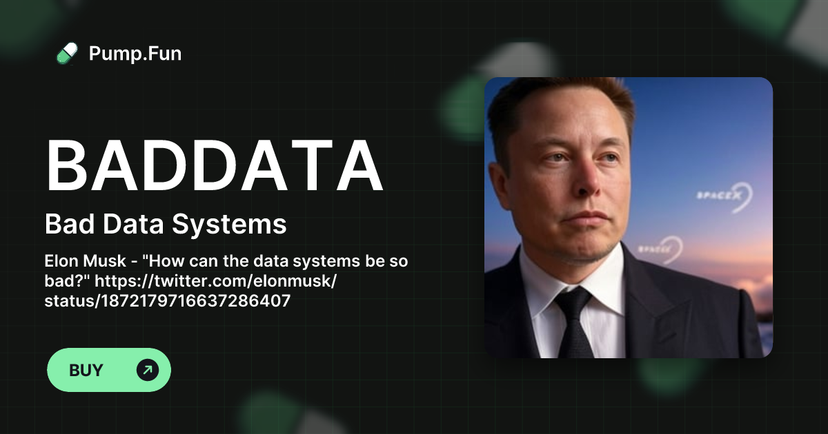 Bad Data Systems (BADDATA) - Pump