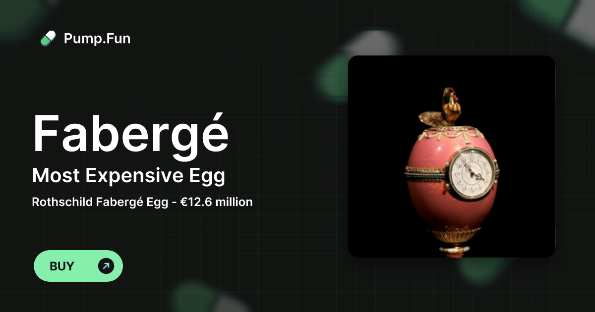 Most Expensive Egg (Fabergé) - Pump