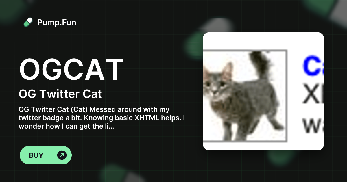 OG Twitter Cat (OGCAT) - Pump