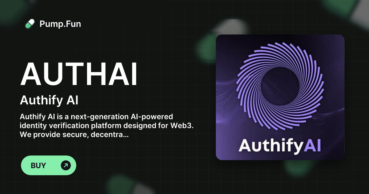 Authify AI (AUTHAI) - Pump