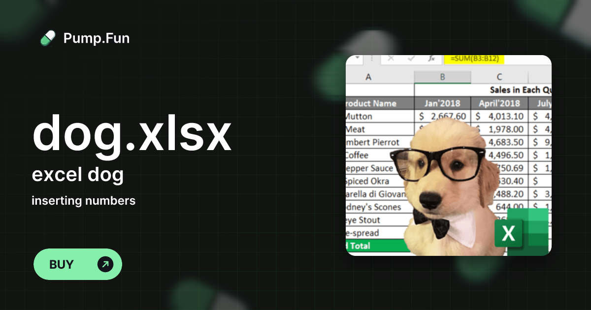 excel dog (dog.xlsx) - Pump