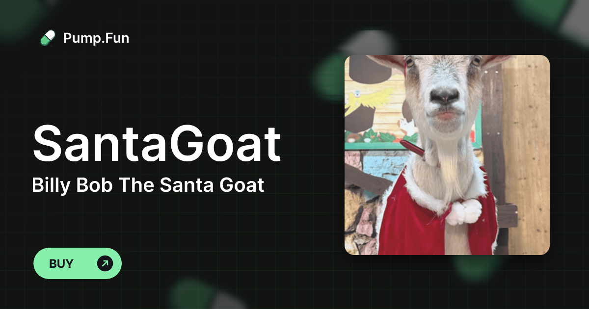 Billy Bob The Santa Goat (SantaGoat) - Pump