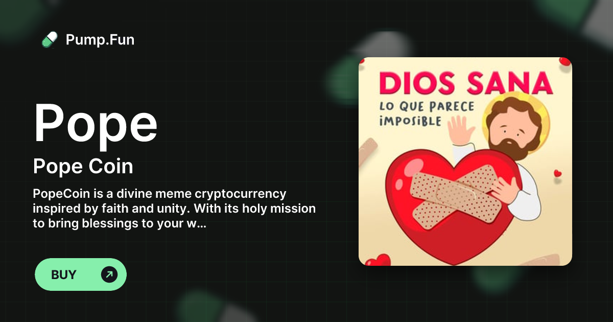 Pope Coin (Pope) - Pump