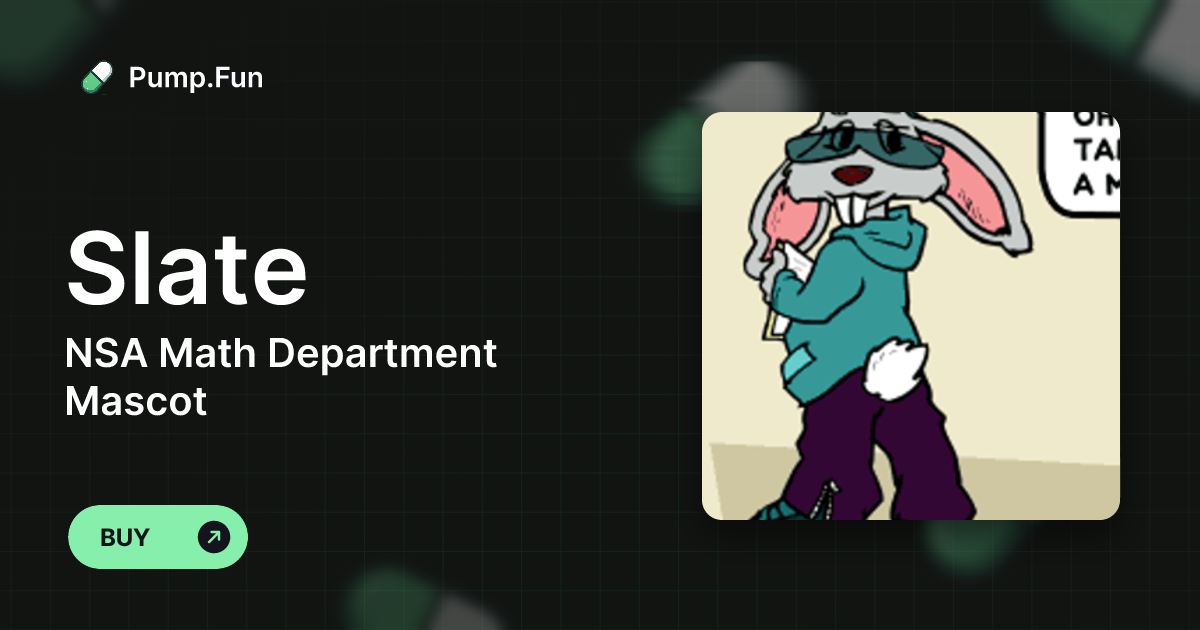 NSA Math Department Mascot (Slate) - Pump