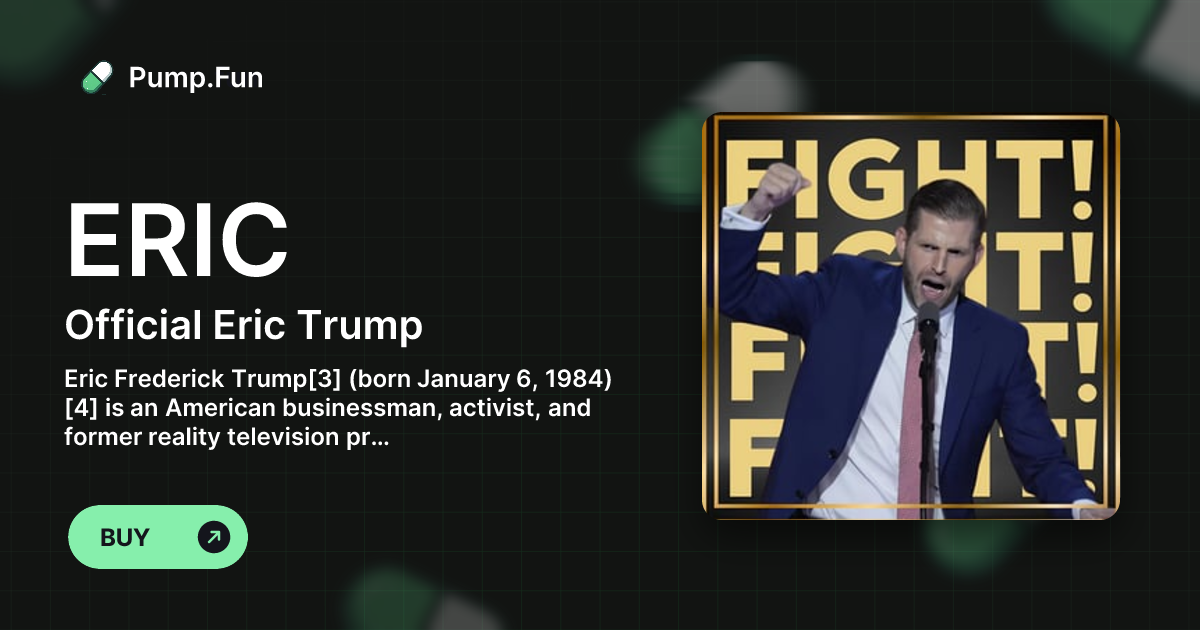 Official Eric Trump (ERIC) - Pump