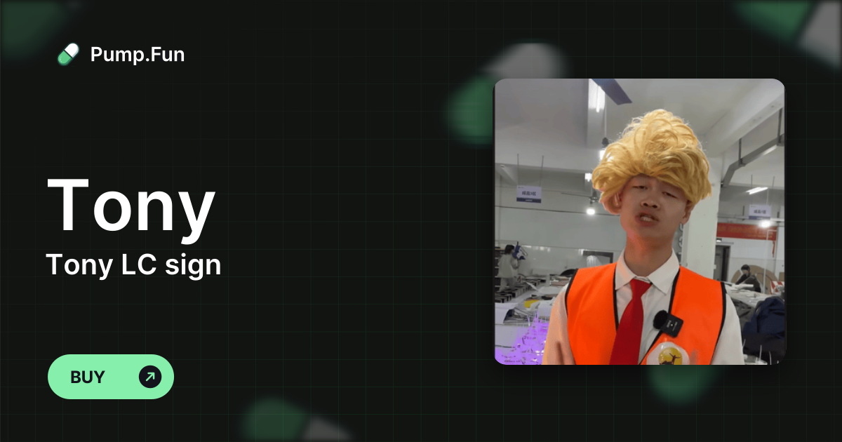 Tony LC sign (Tony ) - Pump