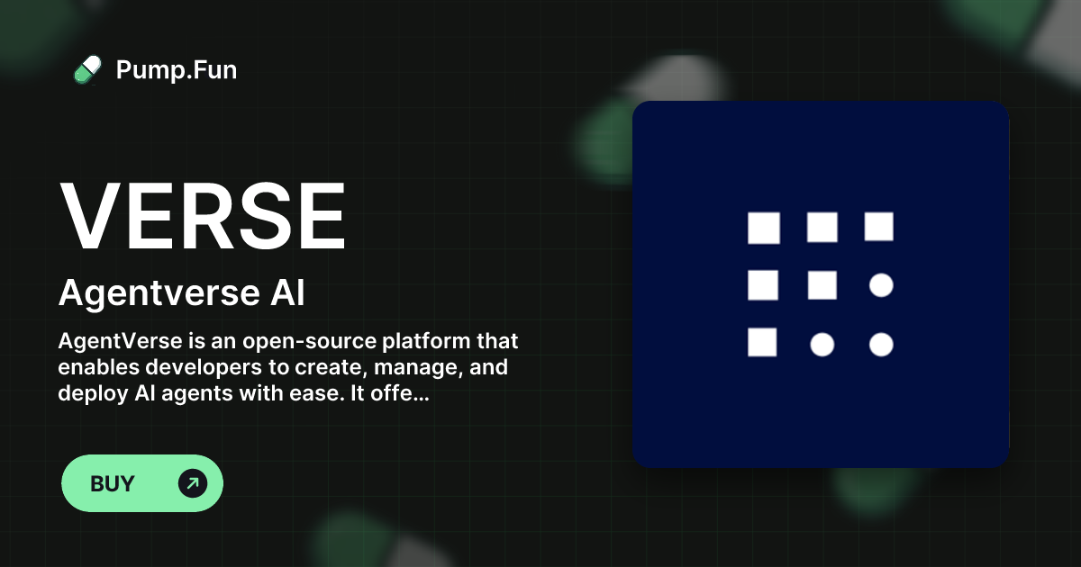 Agentverse AI (VERSE) - Pump