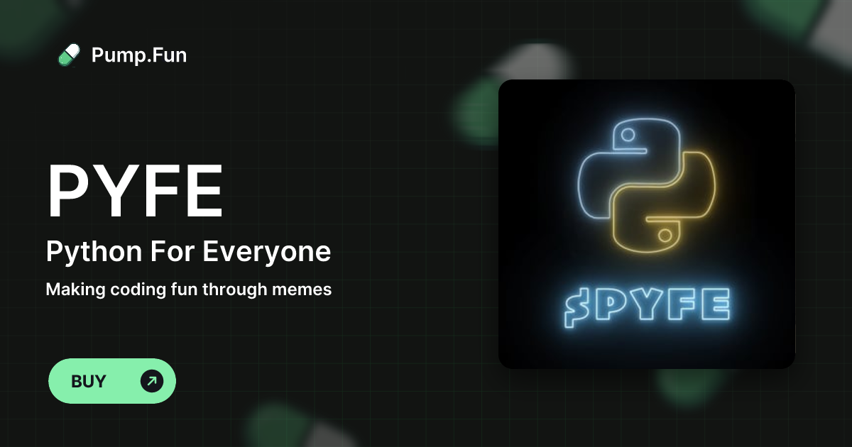 Python For Everyone (PYFE) - Pump