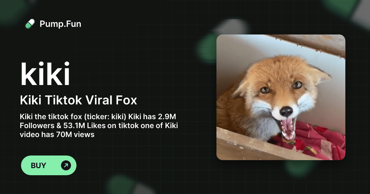 Kiki Tiktok Viral Fox (kiki) - Pump