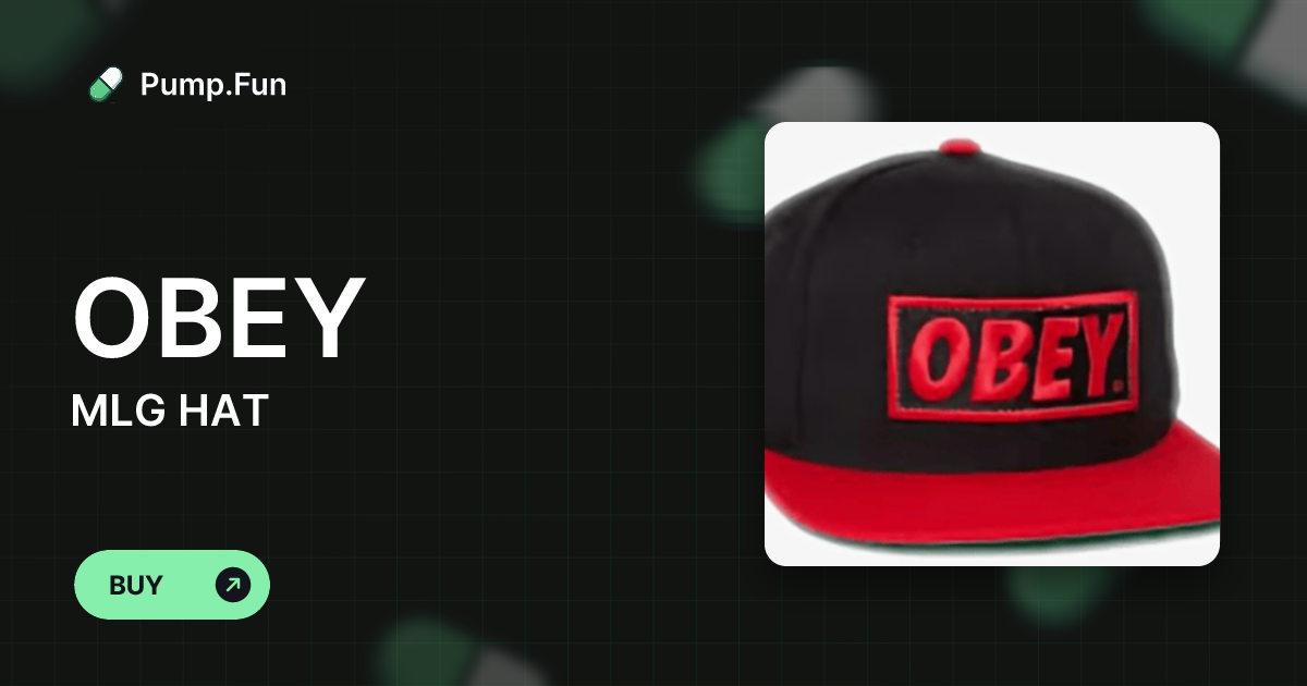 MLG HAT (OBEY) - Pump