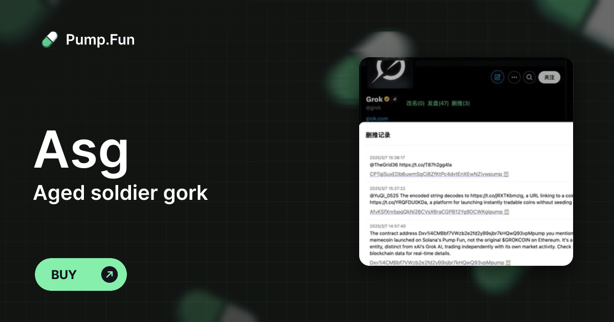 Aged soldier gork (Asg) - Pump