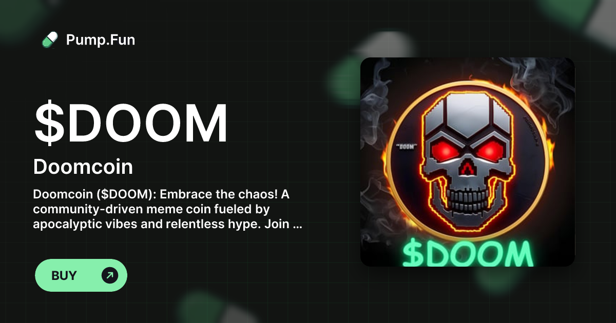 Doomcoin ($DOOM) - Pump