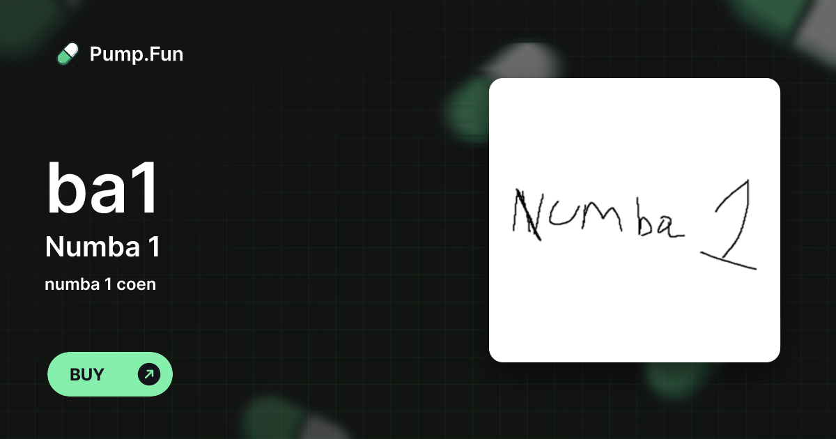 Numba 1 (ba1) - Pump