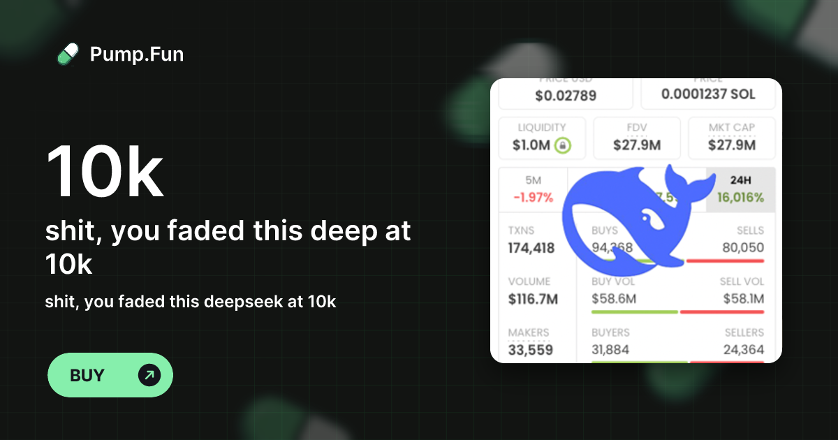 shit, you faded this deep at 10k (10k) - Pump
