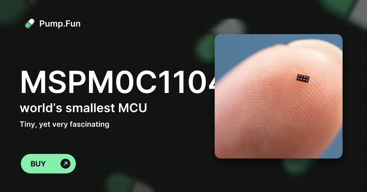 world’s smallest MCU (MSPM0C1104) - Pump
