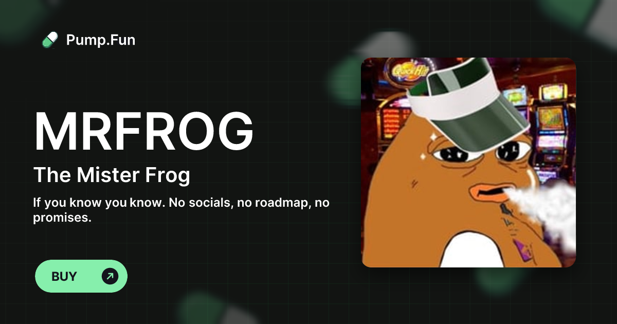 The Mister Frog (MRFROG) - Pump