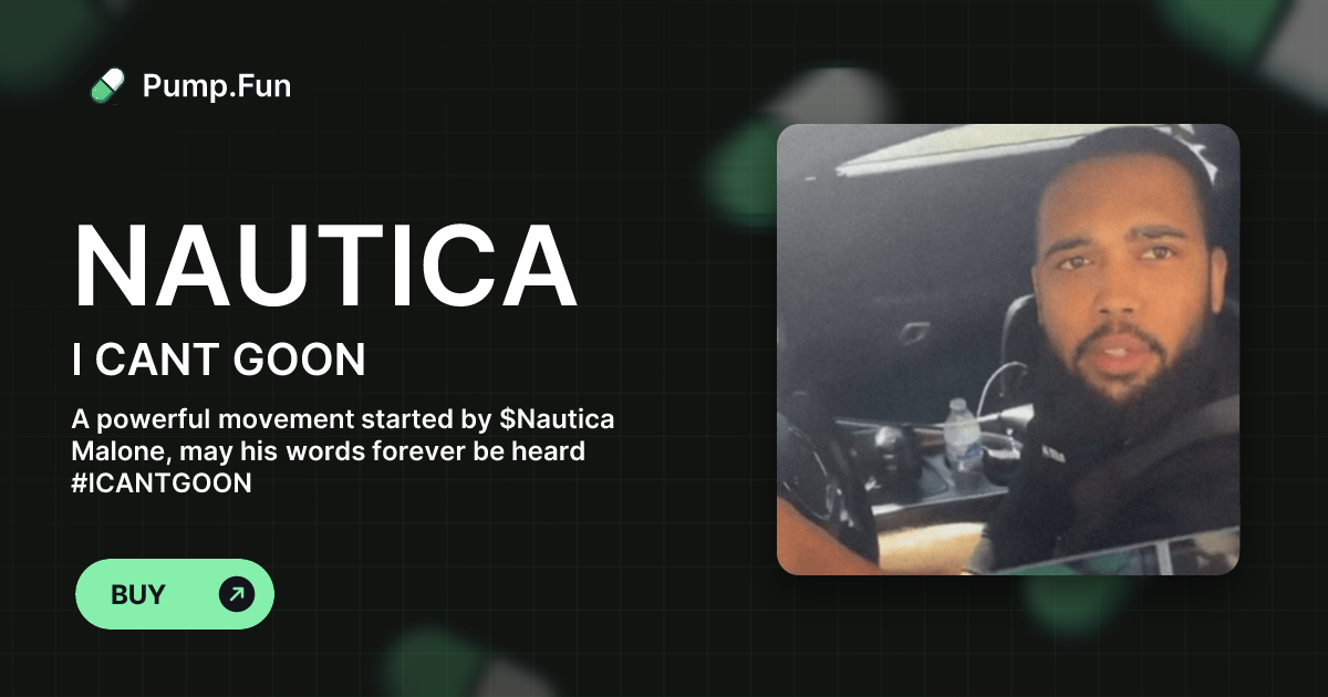 I CANT GOON (NAUTICA) - Pump