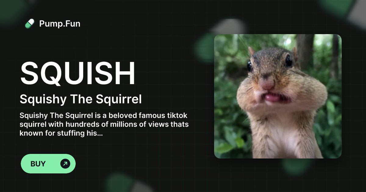 Squishy The Squirrel (SQUISH) - Pump