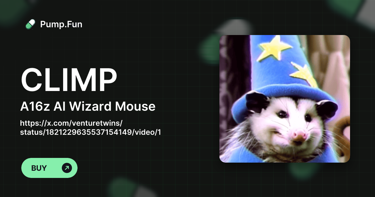 A16z AI Wizard Mouse (CLIMP) - Pump