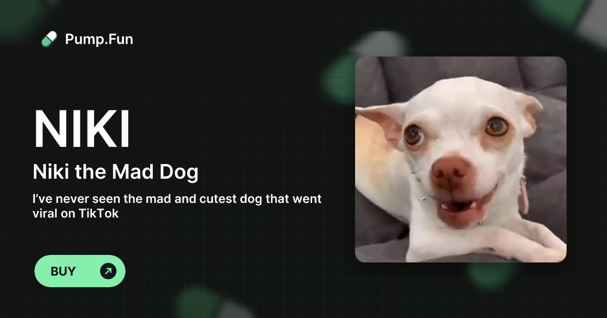 Niki the Mad Dog (NIKI) - Pump