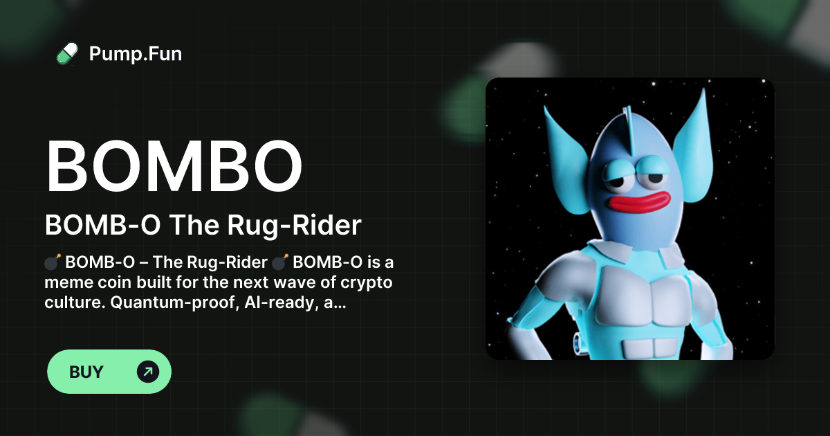 BOMB-O The Rug-Rider (BOMBO) - Pump