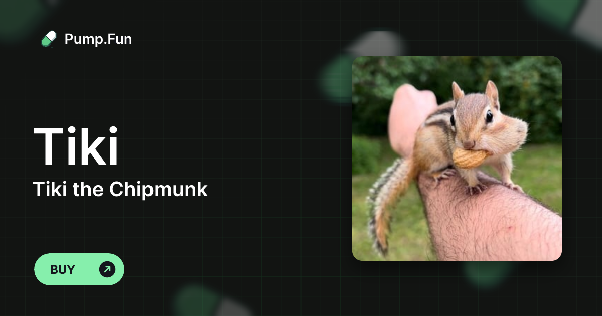 Tiki the Chipmunk (Tiki) - Pump