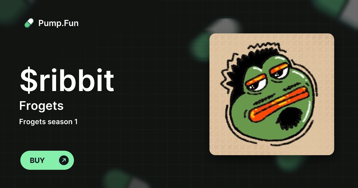 Frogets ($ribbit) - Pump